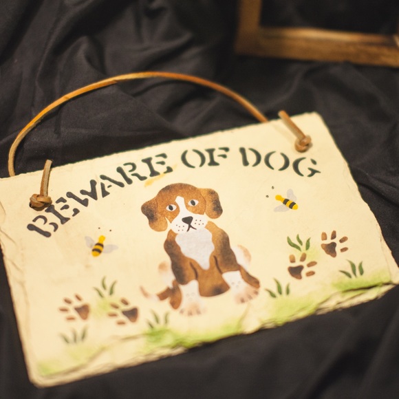 Accents | Hand Painted Beagle Beware Of Dog Sign | Poshmark